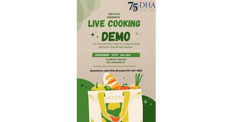 2024-12-10 - Live Christmas Cooking Demo - Durham Housing Authority