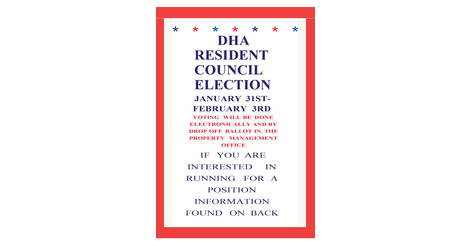 DHA Resident Council Election Jan 31st to Feb 3rd (01/28/2022) - What's ...