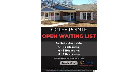 March 16th Goley Pointe Waiting List Opens for RAD Project-Based ...