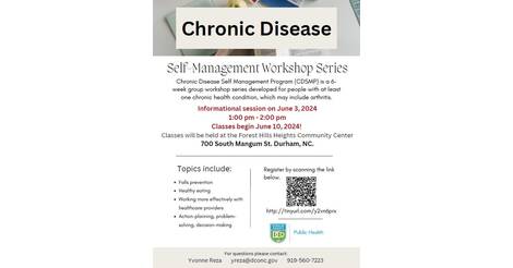 June 3rd Chronic Disease Self-Management Information Session and ...